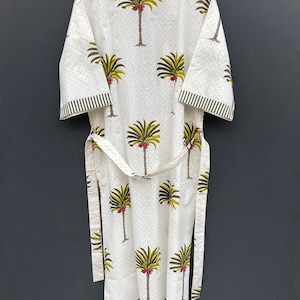 Palm Tree Robes, Bridesmaid Kimono Robe, Boho Kimono, Beautiful Bridal ...