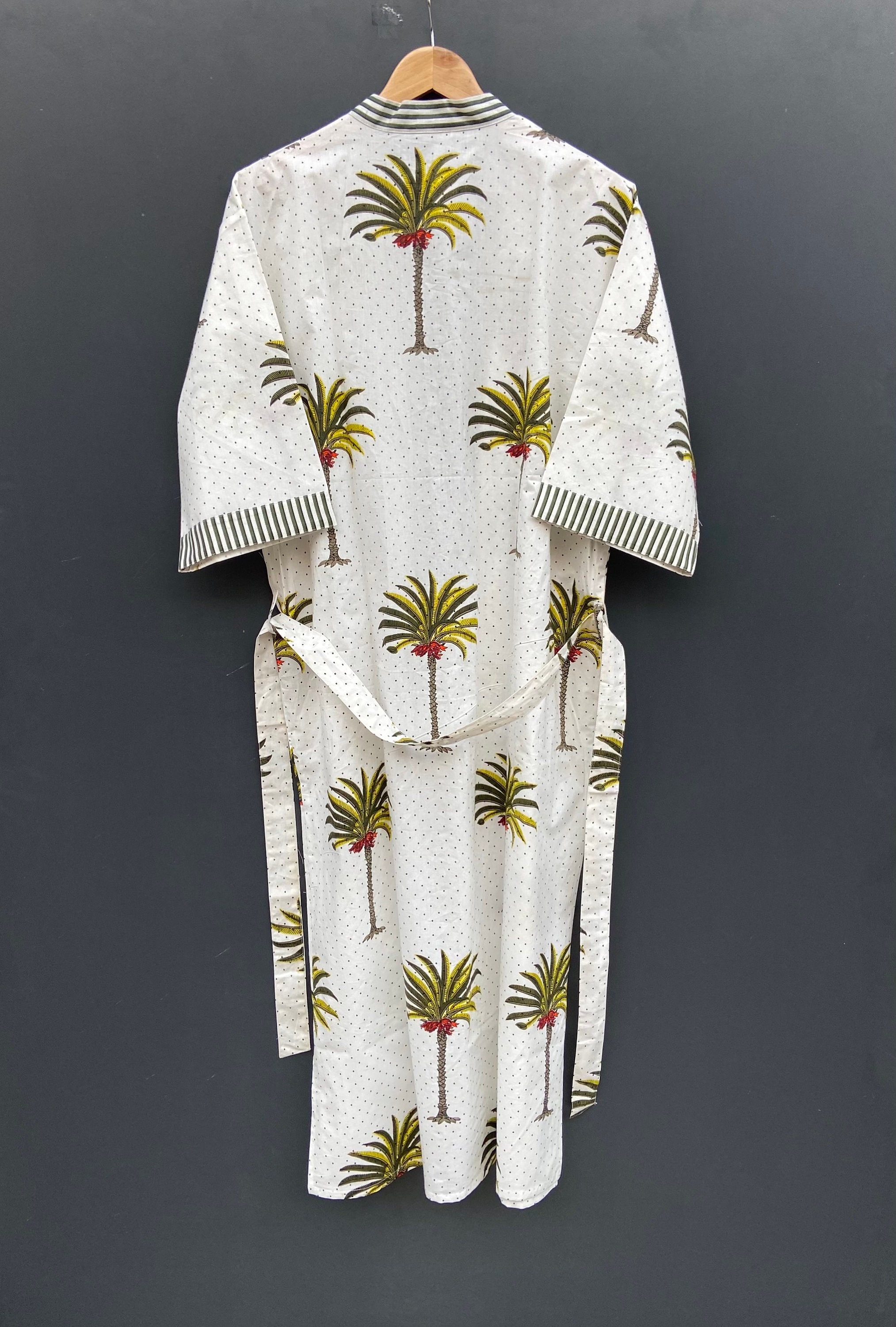 Palm Tree Robes Bridesmaid Kimono Robe Boho Kimono - Etsy