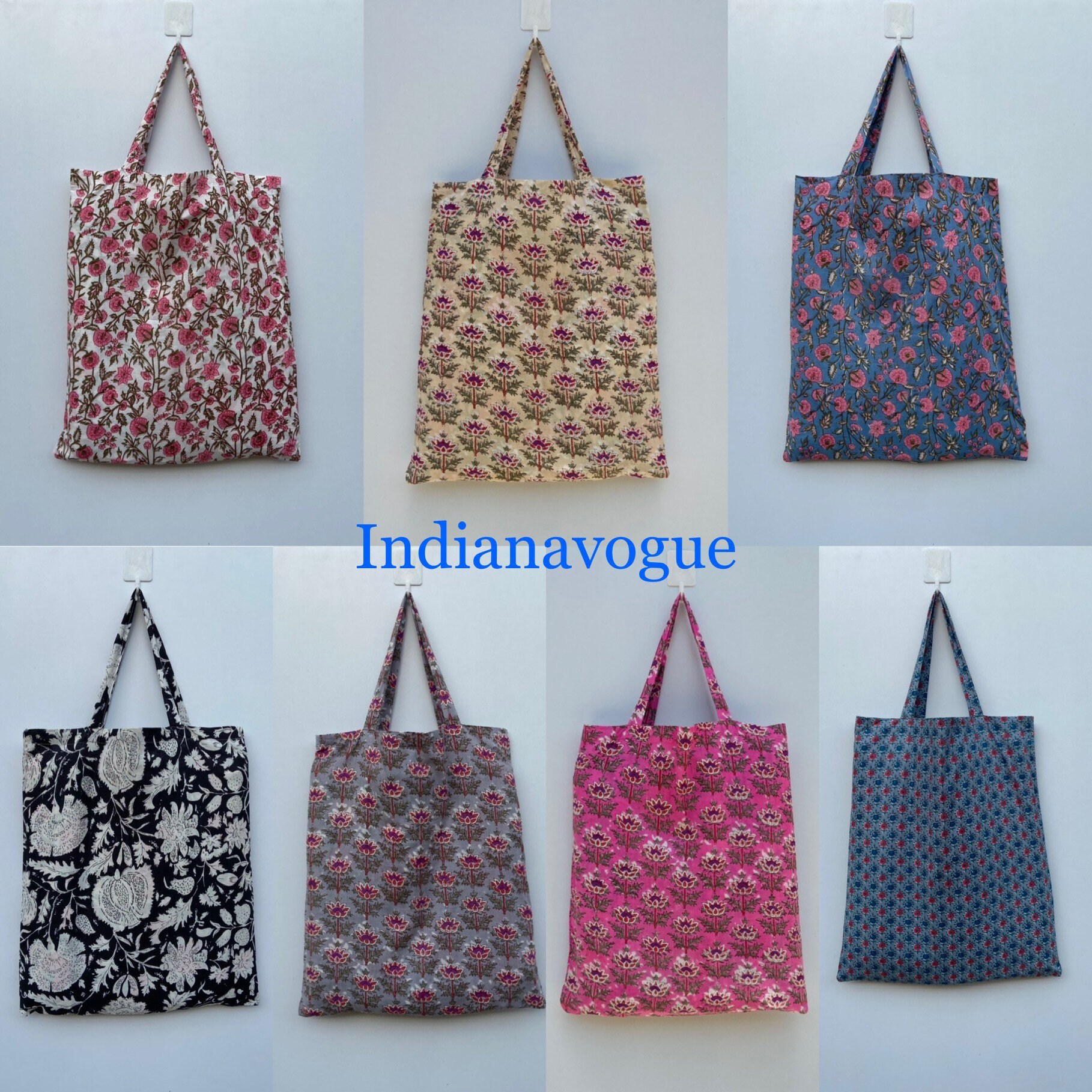Cotton Hand Block Print Marketing Bags Washable & Reusable - Etsy