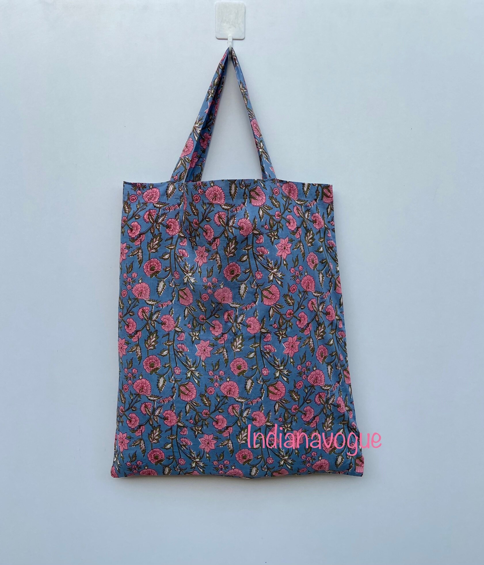 Cotton Hand Block Print Marketing Bags, Washable & Reusable Shopping ...