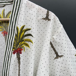 Palm Tree Robes, Bridesmaid Kimono Robe, Boho Kimono, Beautiful Bridal ...