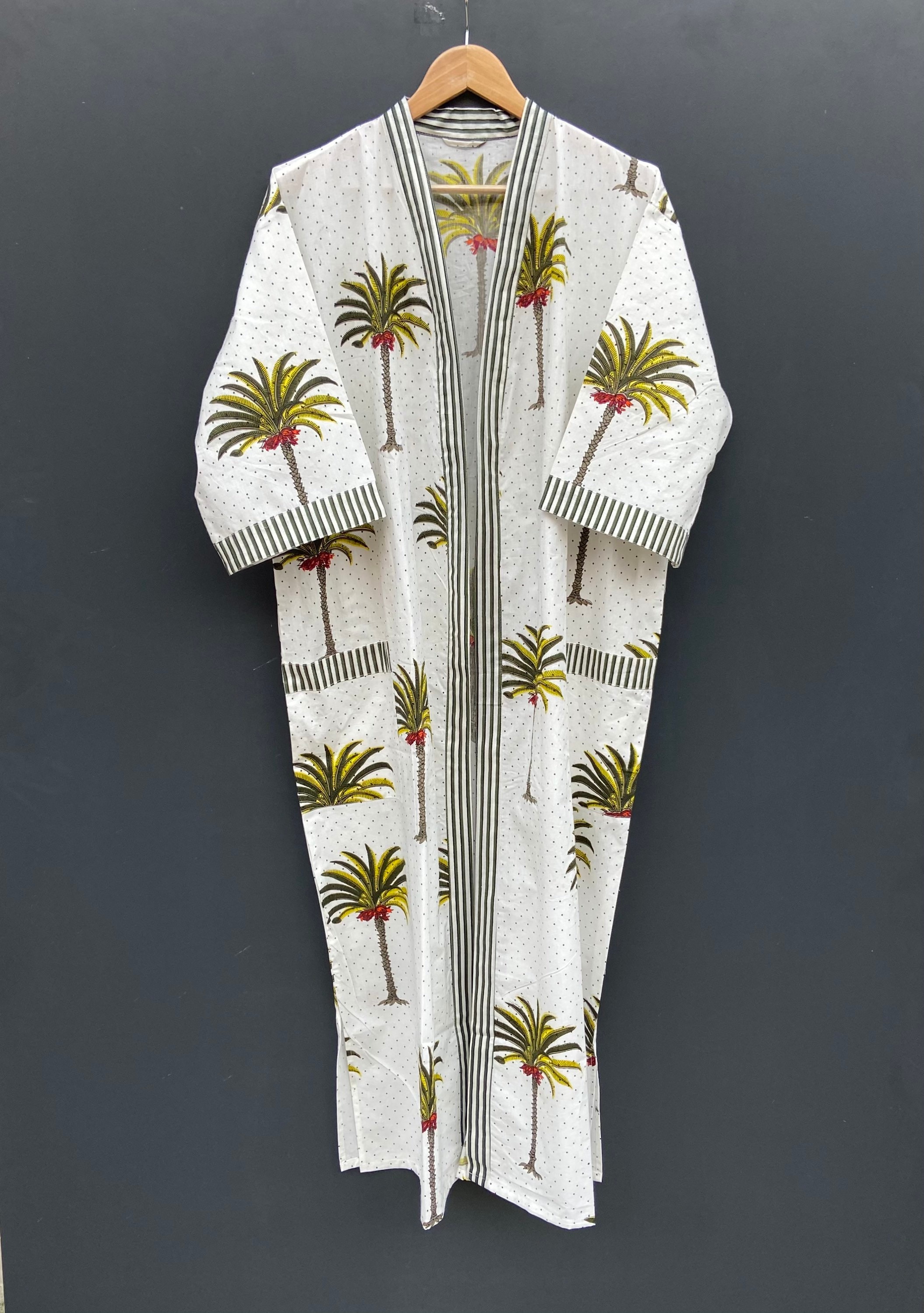 Palm Tree Robes Bridesmaid Kimono Robe Boho Kimono - Etsy