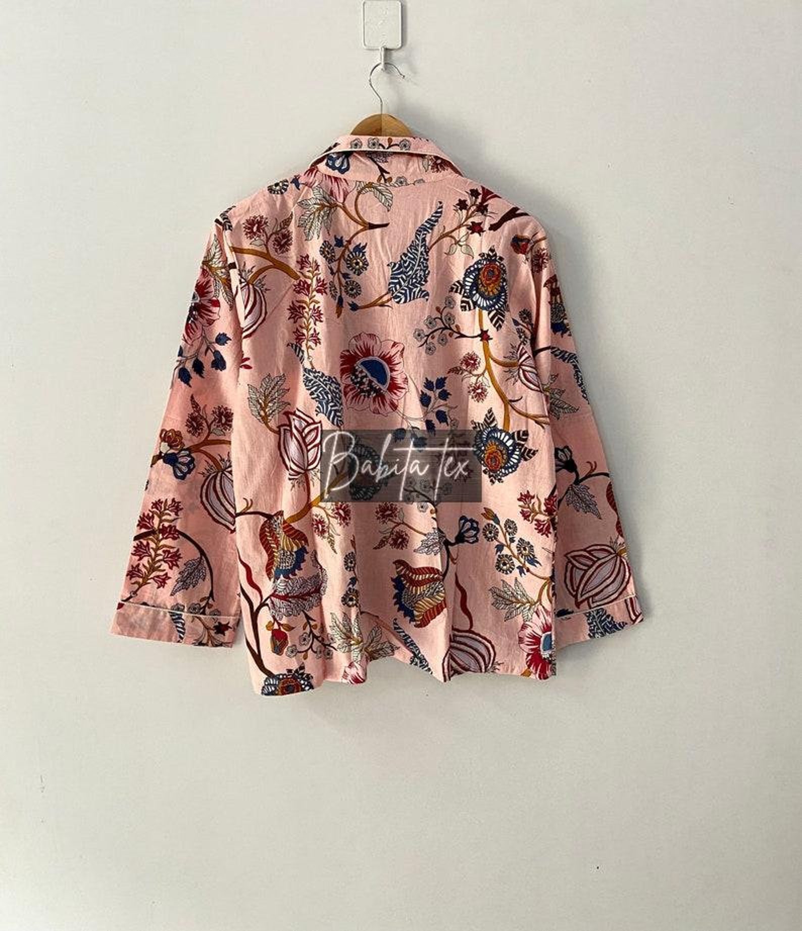 Floral Print Pajamas Bridesmaid Pure Cotton Pj's Set - Etsy