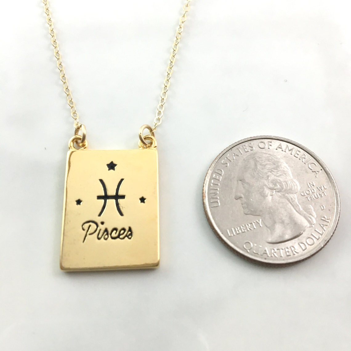 Pisces Necklace - Etsy