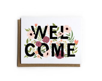 Welcome card | Etsy