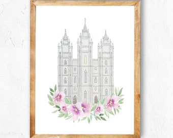 Temple square | Etsy