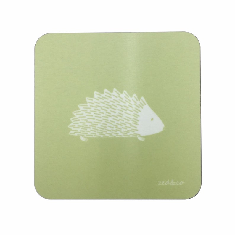Hedgehog Coasters - Set of Four, Single, Made in the UK - Etsy UK