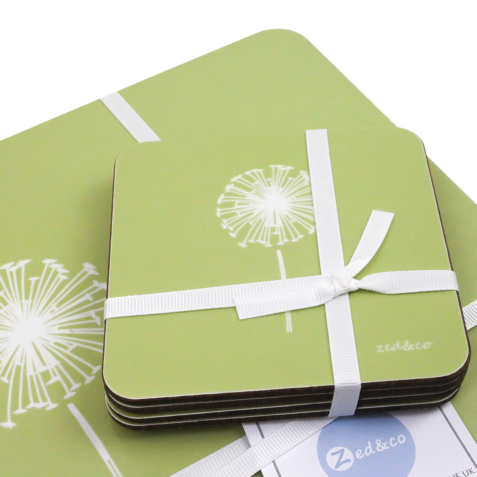 Dandelion Coasters - Set of Four, Single, Made in the UK - Etsy UK