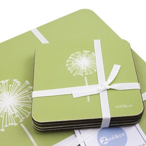 Dandelion Coasters Set of Four, Single, Made in the UK - Etsy UK