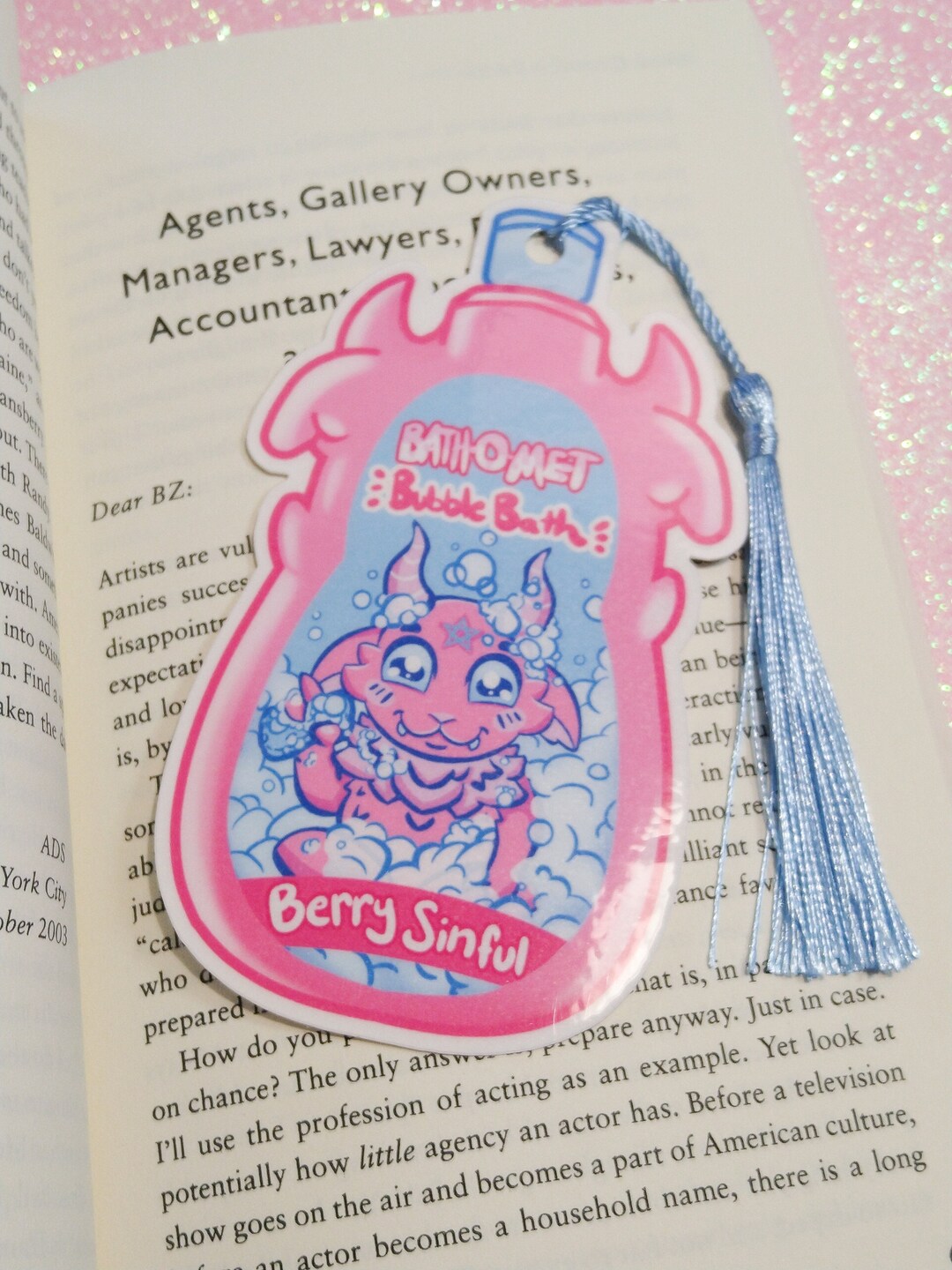 Bath-o-met Bookmark | Cute Demonic Die Cut Bookmark - Etsy