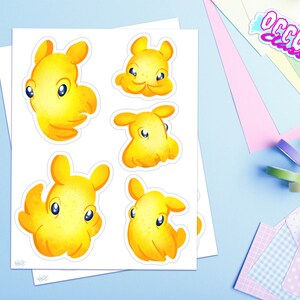 Dumbo Octopus Sticker Sheet 5.5in X 4.25in Glossy Vinyl - Etsy