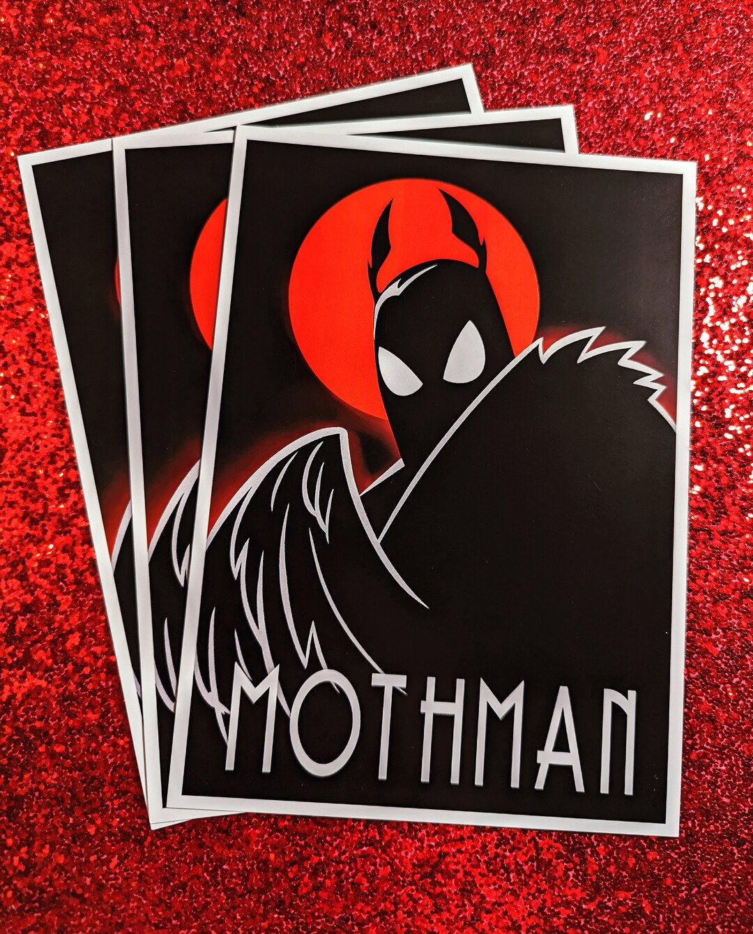 Mothman: the Animated Series| 90s Batman Parody| 5x7 Mini Art Print - Etsy