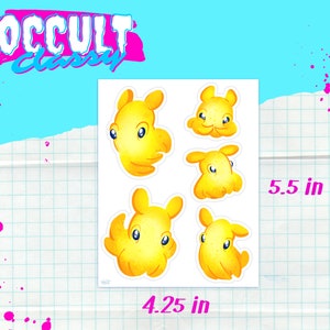 Dumbo Octopus Sticker Sheet 5.5in X 4.25in Glossy Vinyl - Etsy
