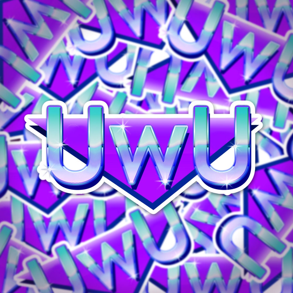 Owo Uwu Vaporwave Inspired Furry Emoticon Stickers - Etsy