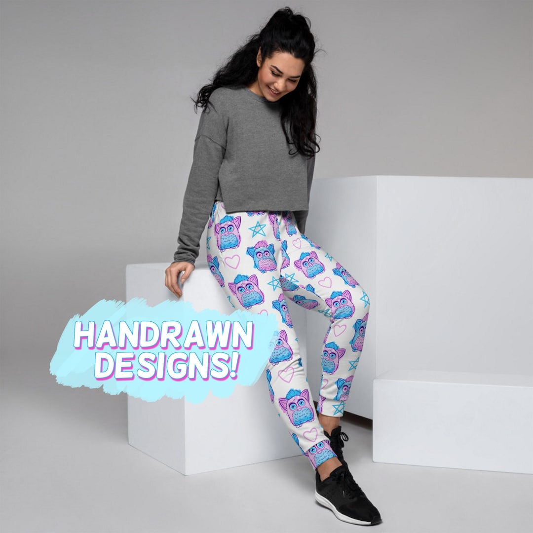 Doodle Furby Women's Joggers | 90s Vibes Clothing - Etsy