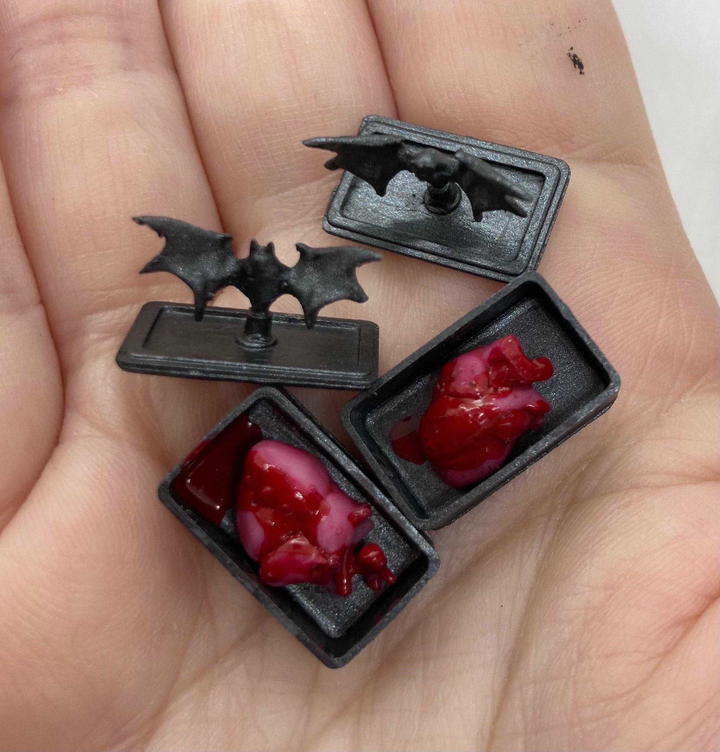Miniature Vampire Heart in a Box 1/12 Scale for | Etsy