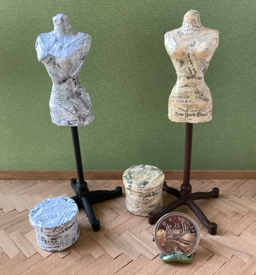 Miniature Dress Form/ Mannequin Form for Dollhouse,diorama, Roombox ...