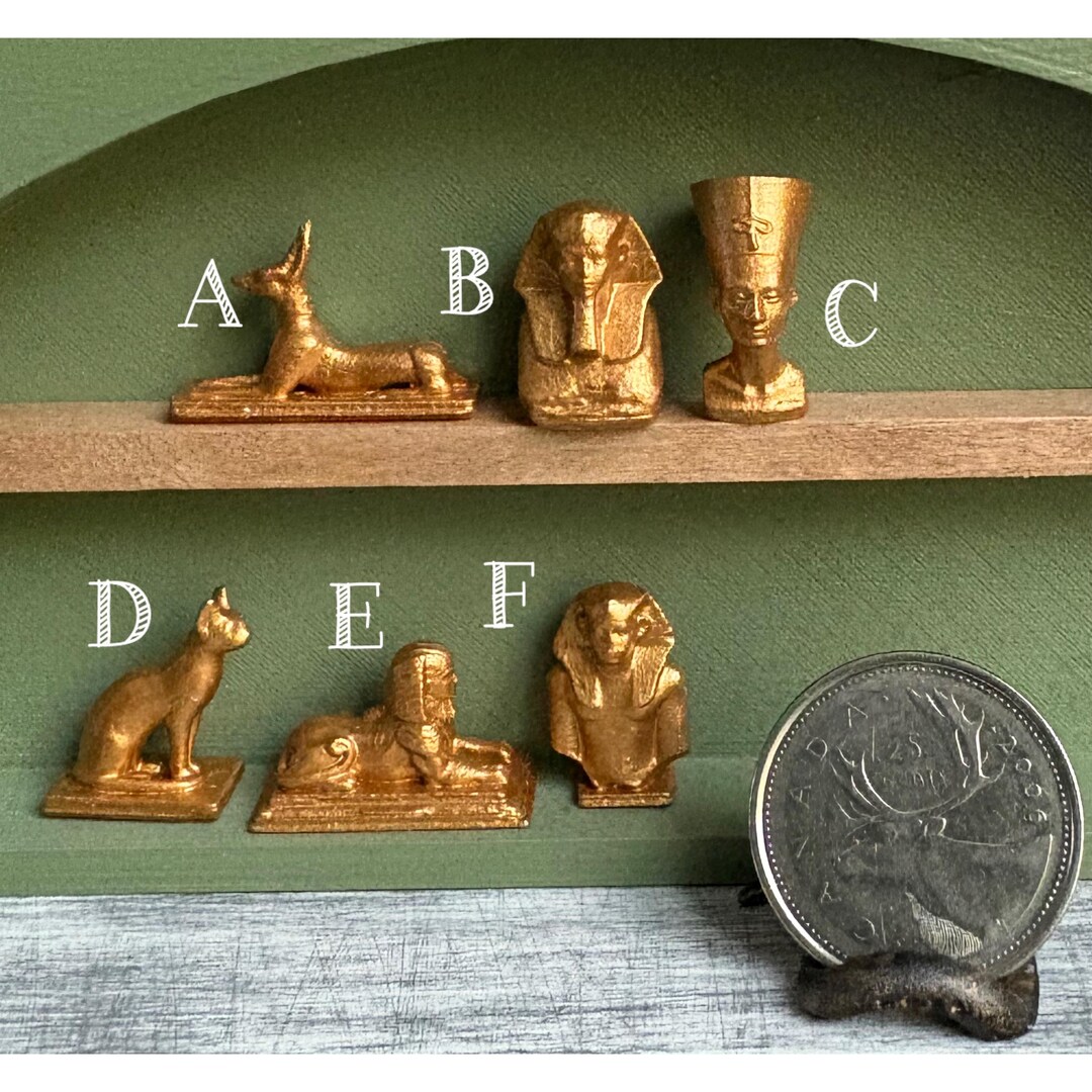 Miniature Egyptian Artefacts 1/12 Scale for Dollhouse, Roombox ...