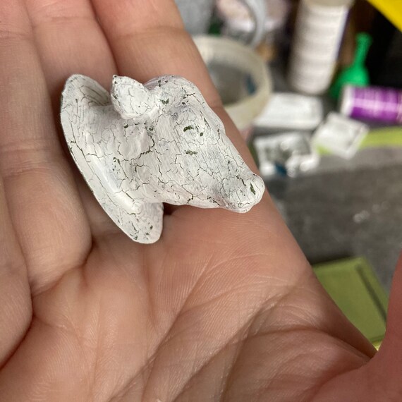 Miniature Cow Head Statue 1/12 Scale - Etsy