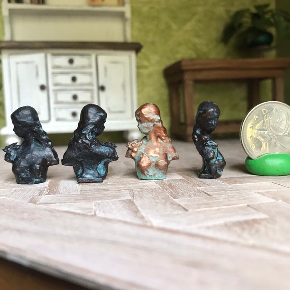 Miniature Dollhouse Woman Bust Statue 1/12 Scale | Etsy