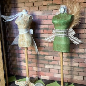 Miniature Dress Form/ Mannequin Form for Dollhouse,diorama, Roombox ...