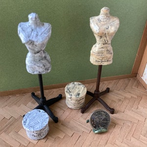 Miniature Dress Form/ Mannequin Form for Dollhouse,diorama, Roombox ...