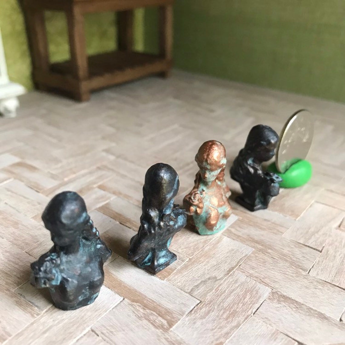 Miniature Dollhouse Woman Bust Statue 1/12 Scale | Etsy