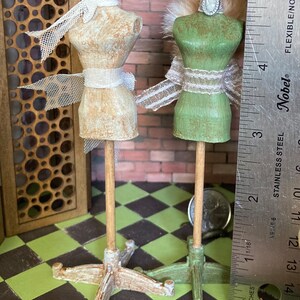 Miniature Dress Form/ Mannequin Form for Dollhouse,diorama, Roombox ...