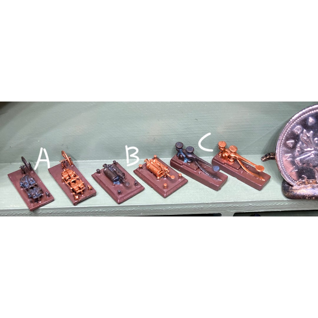 Miniature Telegraph 1/12 Scale for Dollhouse, Roombox, Vignettes and ...