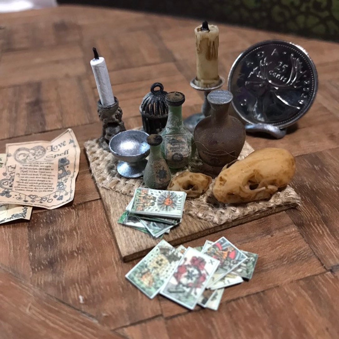 Miniature Witch Divination Kit for Dollhouses 1/12 Scale - Etsy