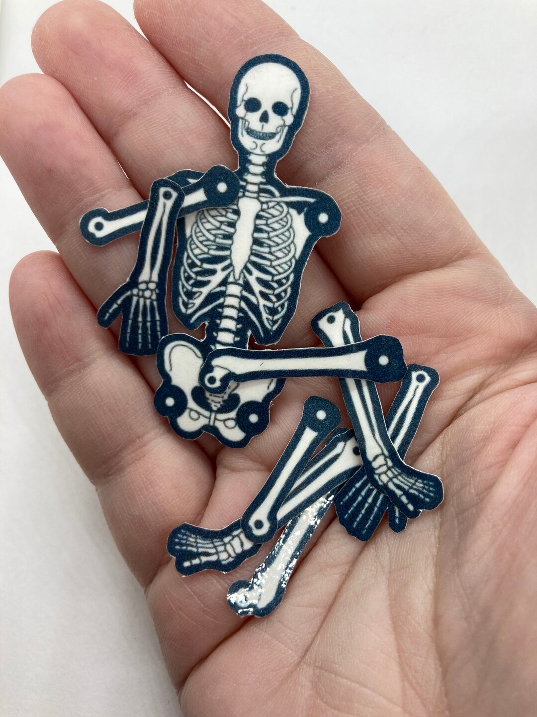 Miniature 1/12 Scale Medium Skeleton Halloween Decoration for Dollhouse ...