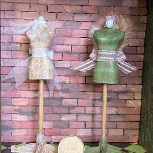 Miniature Dress Form/ Mannequin Form for Dollhouse,diorama, Roombox ...