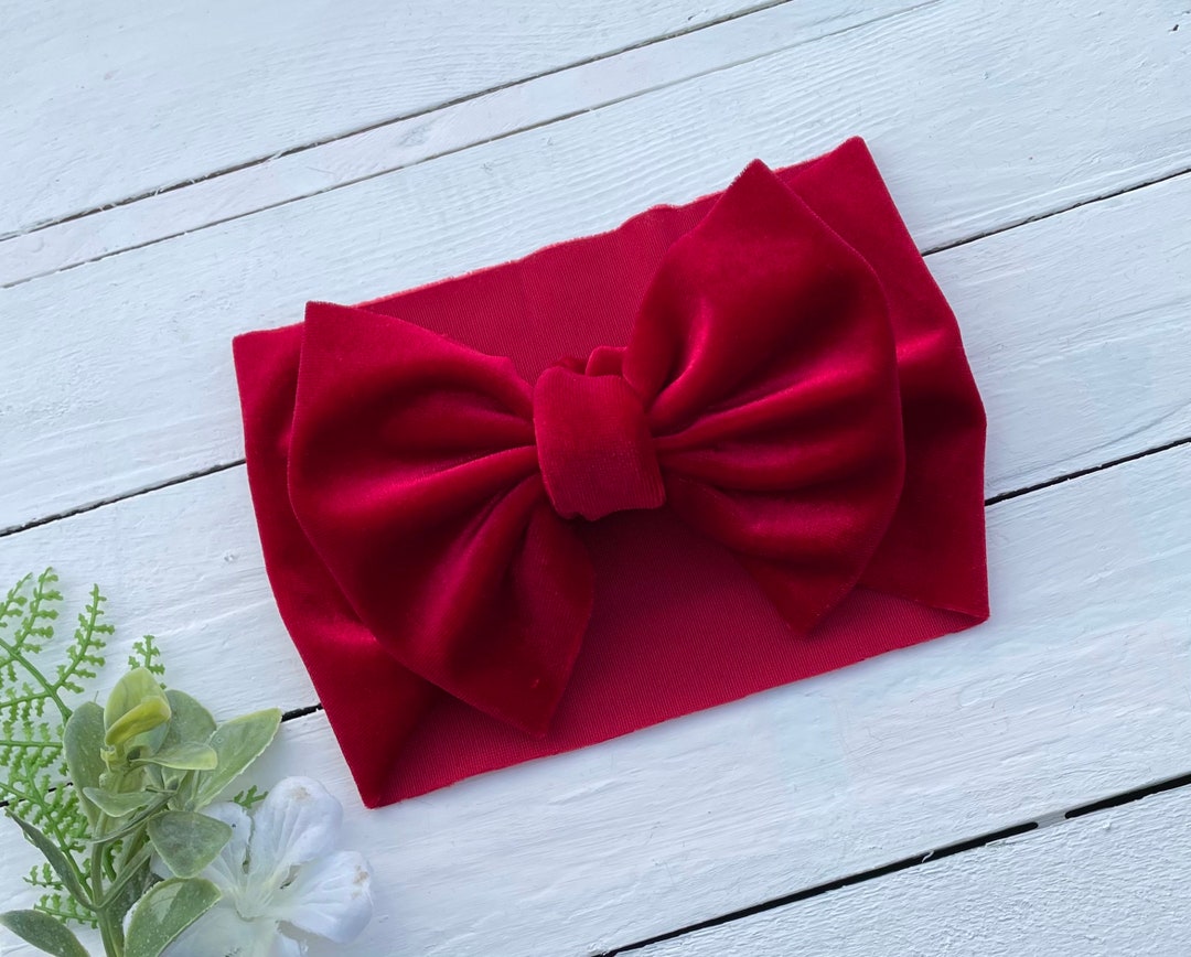 Red Velvet Baby Headwrap, Red Velvet Baby Headband, Red Velvet - Etsy
