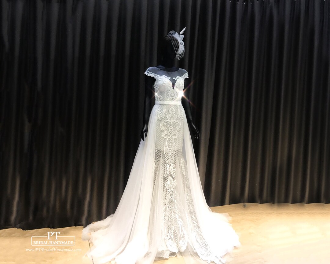 Bridal Detachable Train #159, Detachable Bridal Train, Detachable ...