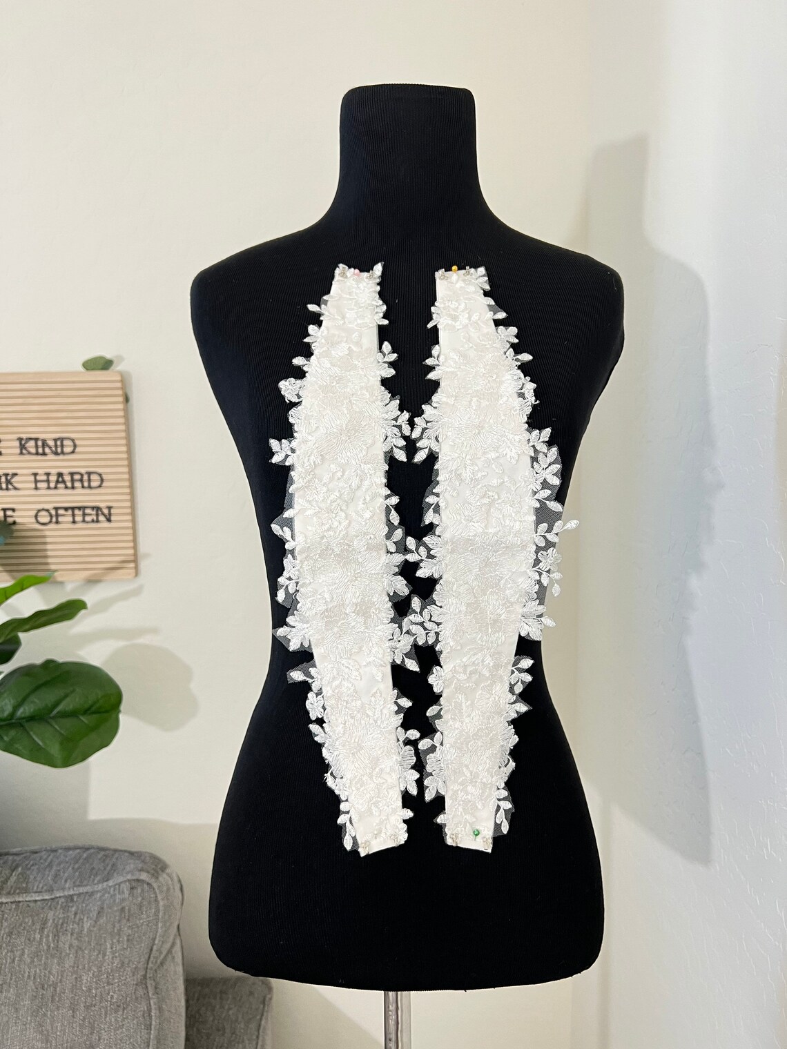 Custom off Shoulder Straps Satin and Lace 19 Detachable Drop | Etsy