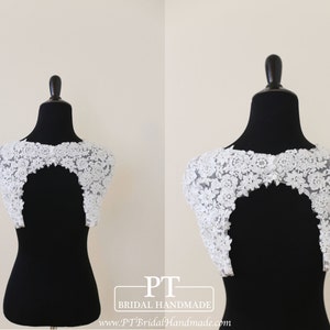 Custom Keyhole Wedding Dress Sleeves #52, Detachable Wedding Cap ...