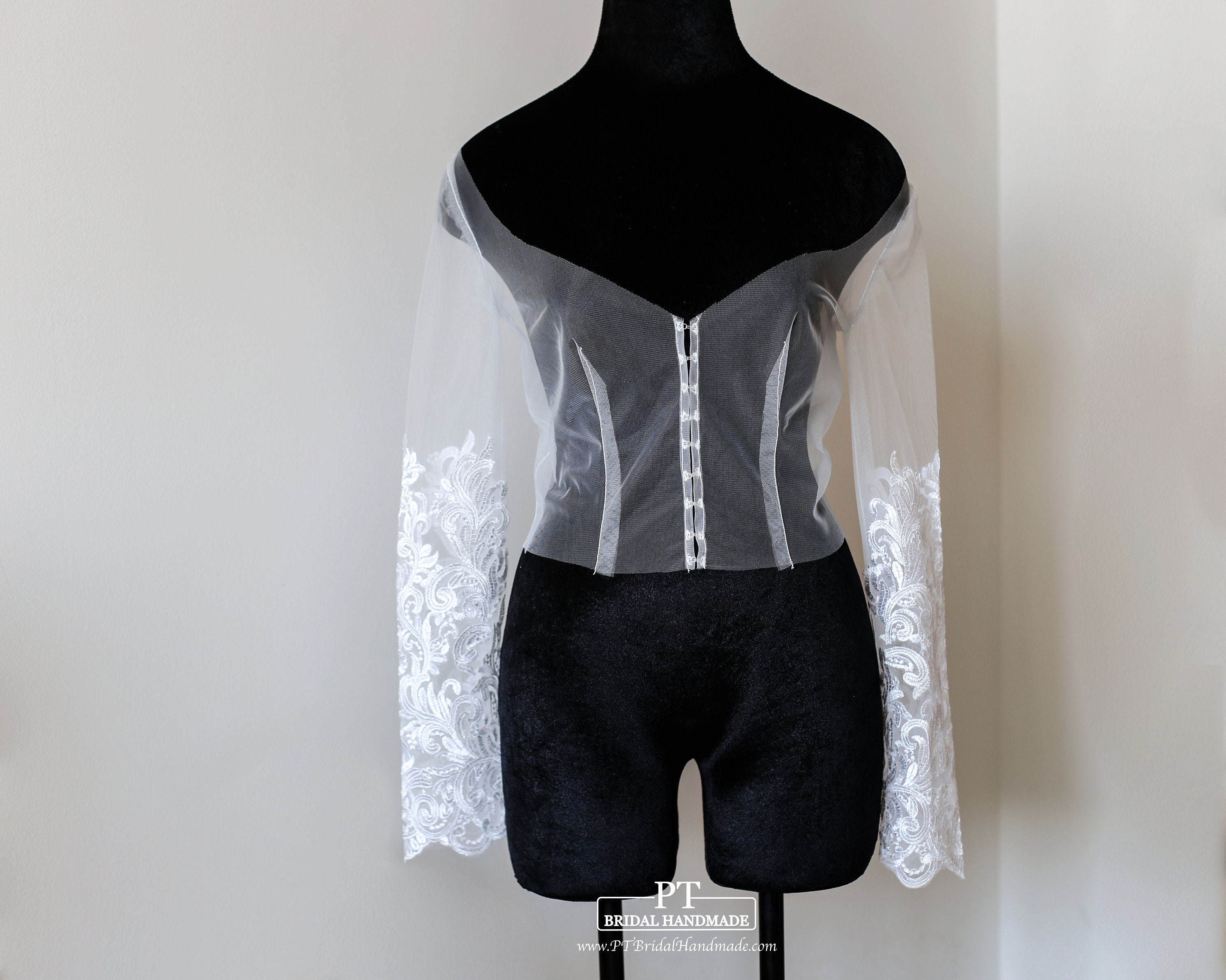 Custom Long Sleeve Bridal Topper 144 Wedding Dress Topper - Etsy