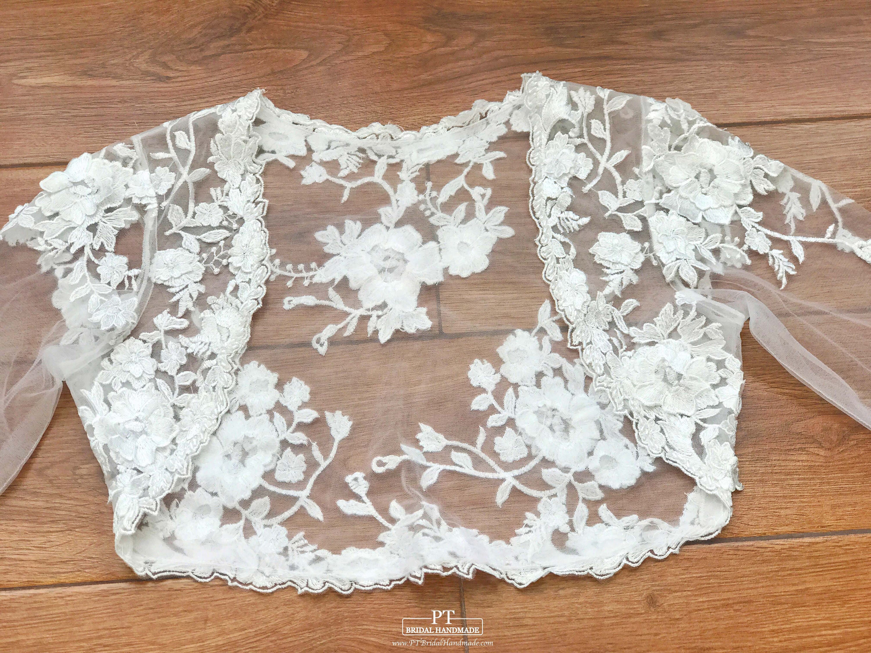 Custom Floral Bolero 115 Custom Wedding Dress Bolero Custom | Etsy