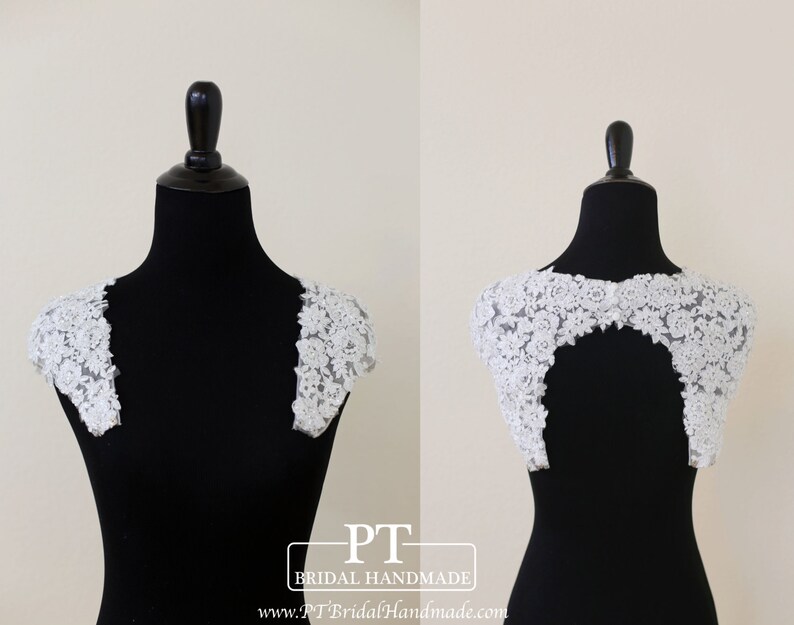 Detachable Keyhole Back Sleeves , Open Back Cap Sleeves, Detachable ...