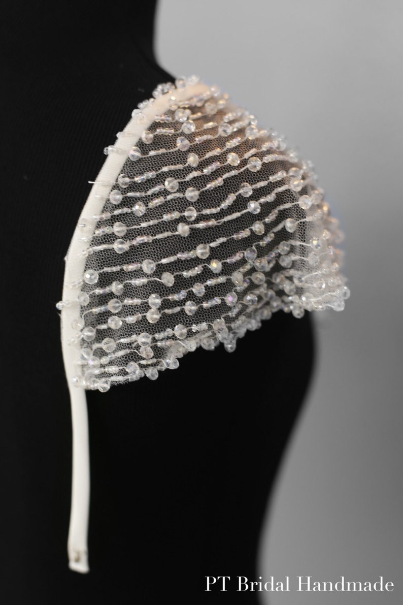 Detachable Crystal Cap Sleeves 11-detachable Wedding Shoulder - Etsy