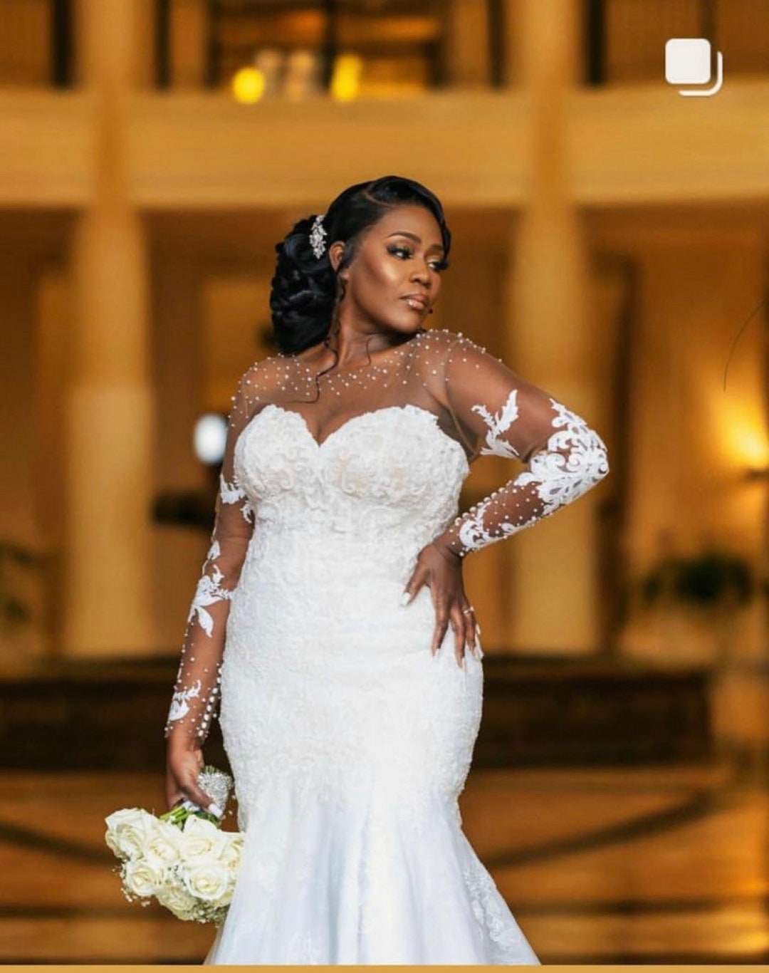 Illusion Nude Long Sleeve Lace Bridal Bodysuit #14, Sheer Bridal Topper ...
