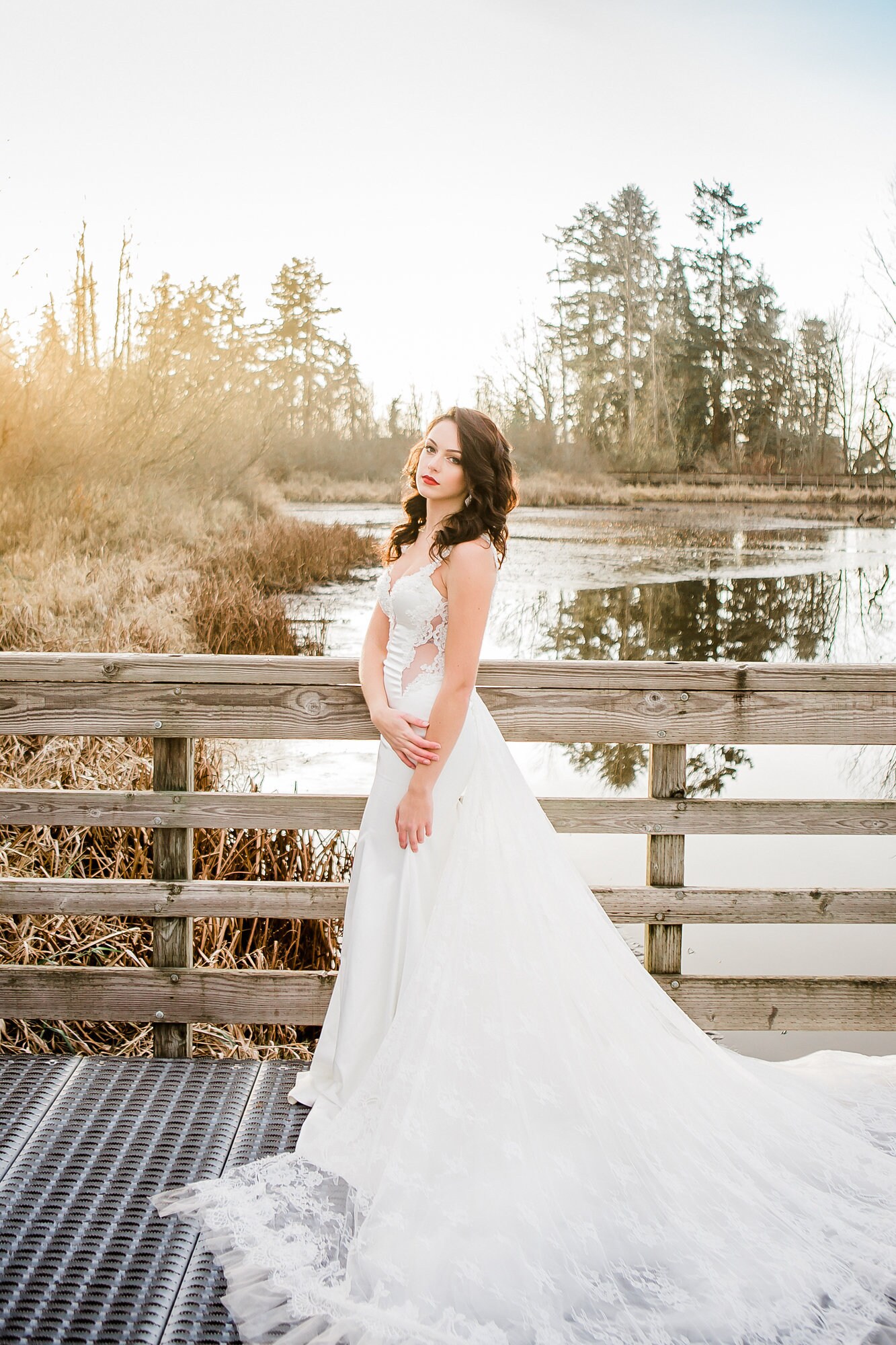 Cathedral Detachable Organza Bridal Train #84, Cathedral Detachable ...