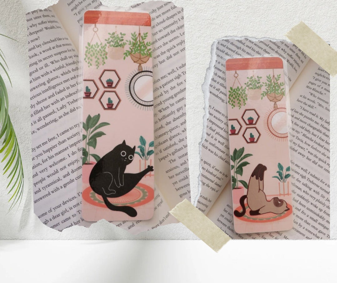 Yoga Cat Bookmark - Etsy
