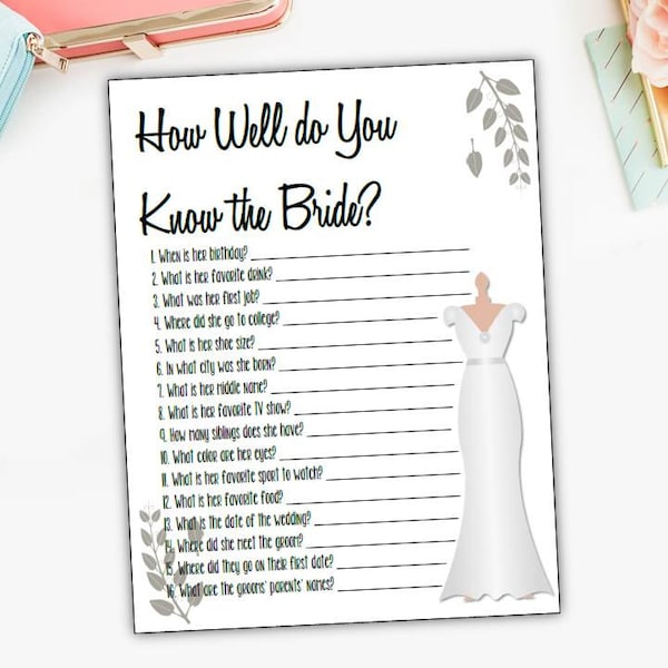 Bachelorette Questionnaire - Etsy Canada