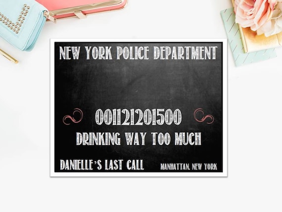 Mugshot Board Police Department Arrested Naughty Crime - Etsy Canada