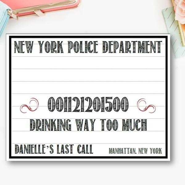 Mugshot Board - Etsy