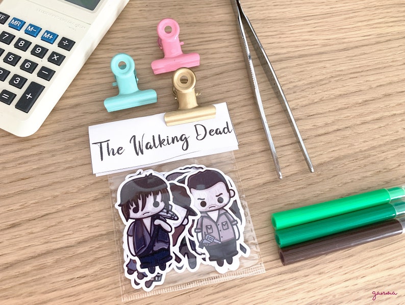The Walking Dead Sticker Pack / Fan Art Sticker Pack – Kawaii Zombies ...
