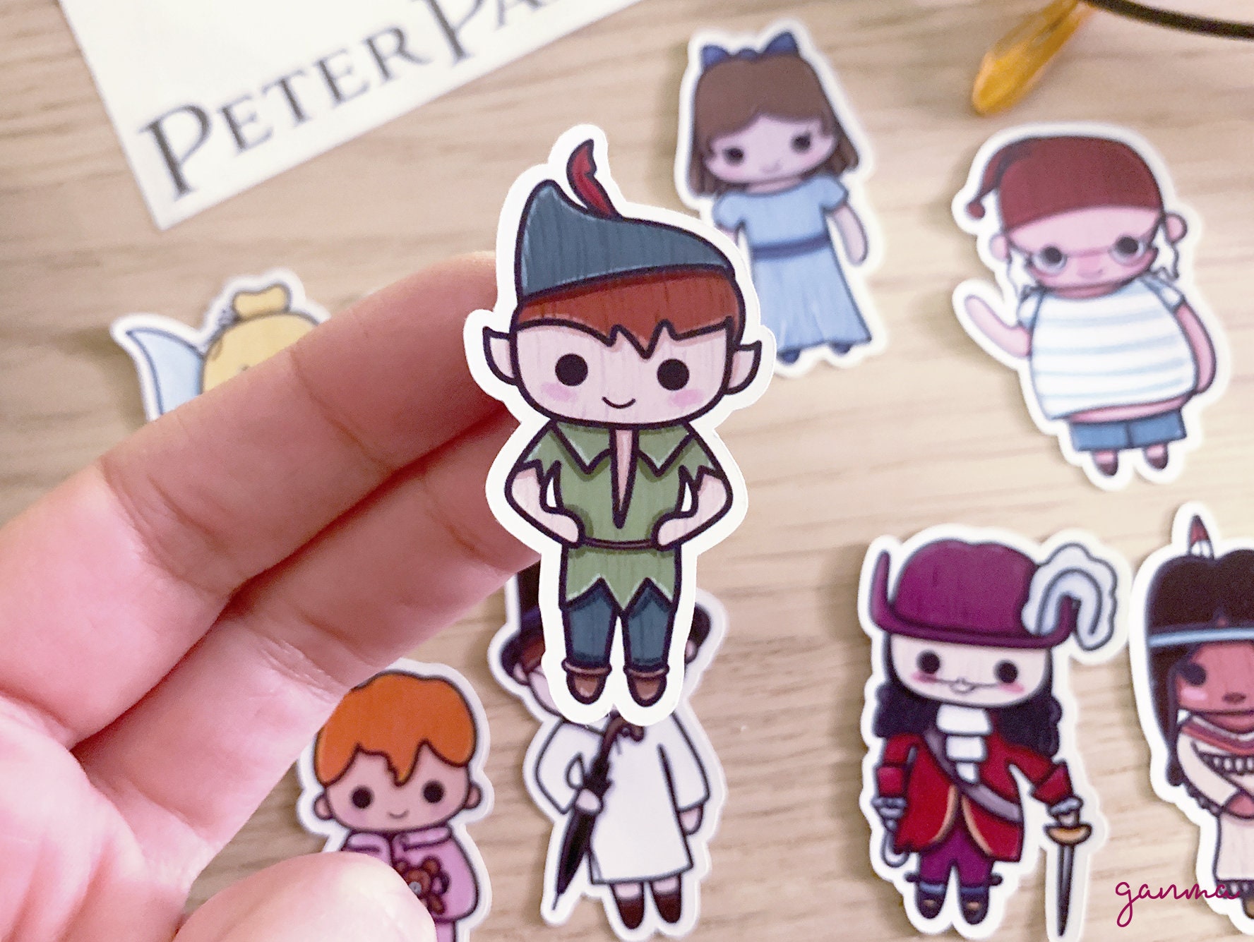 Peter Pan Sticker Pack, Fan Art, Illustration, Stationery, Kawaii ...