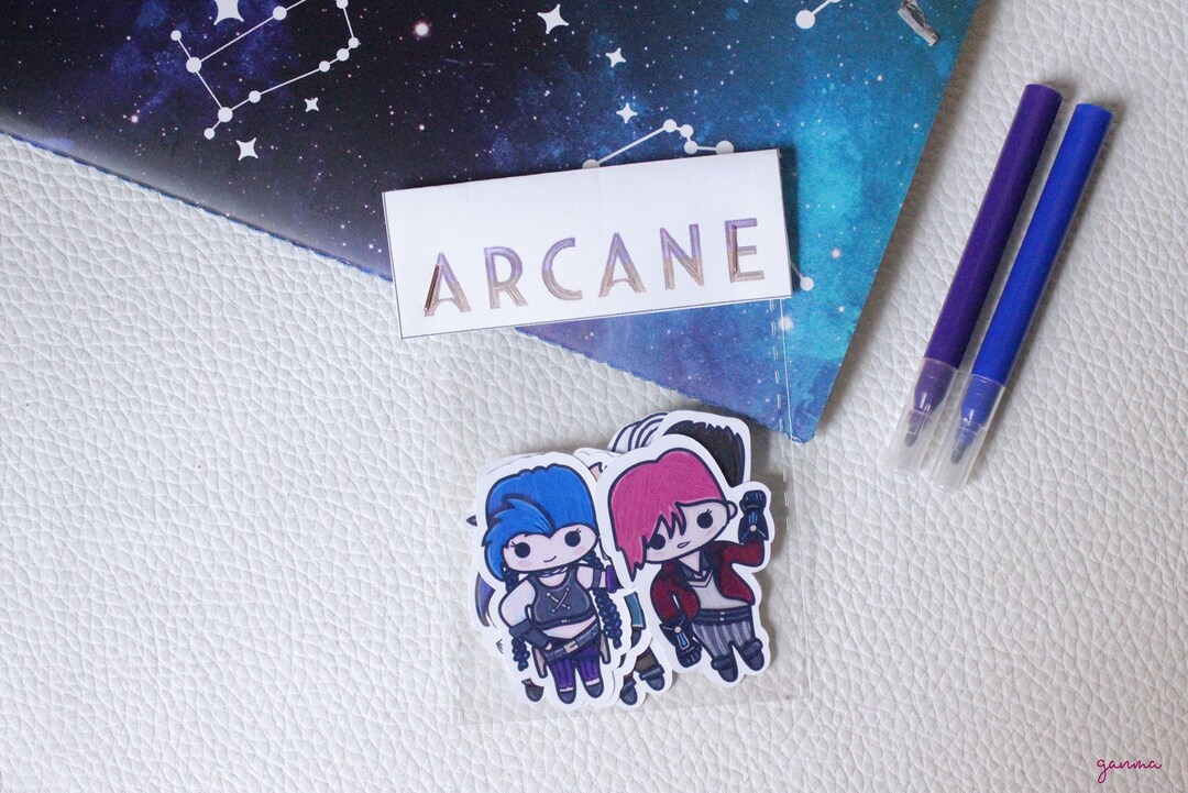 Arcane Sticker Pack, Fan Art, Illustration, Stationery, Kawaii ...
