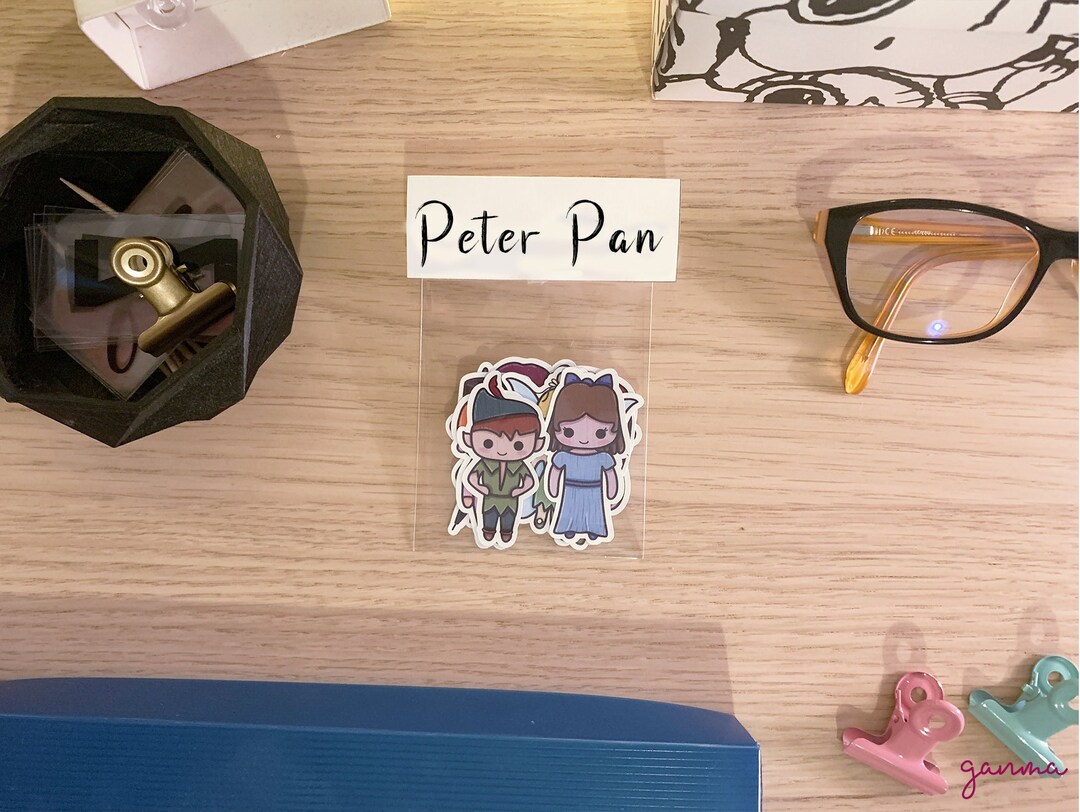Peter Pan Sticker Pack, Fan Art, Illustration, Stationery, Kawaii ...